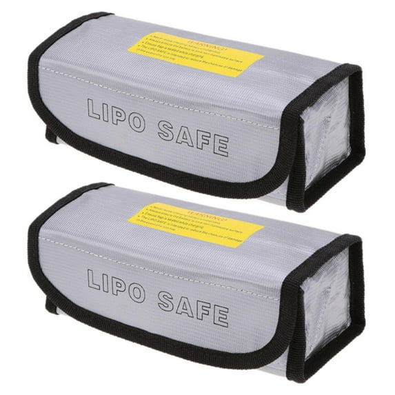 2x Fireproof Lipo Battery Bags Waterproof Explosion-proof for Case ...