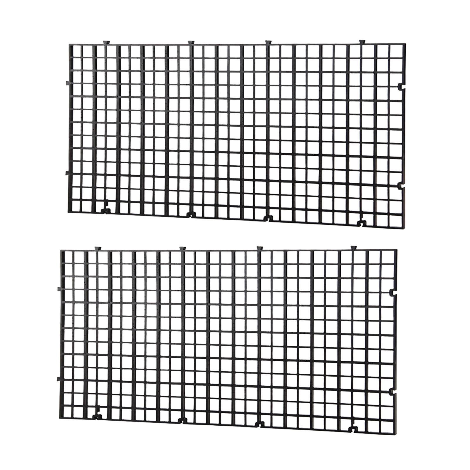 2x Fish Tank Board Grid Divider Tray Fish Tank Bottom Filter Plate ...