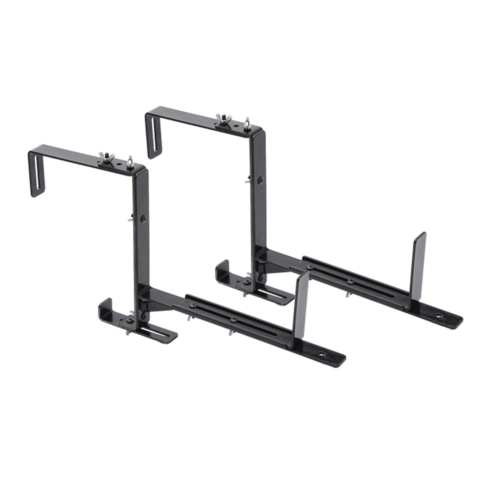 2x Flower Box Holder Railing Planters Hooks Stand Yard Garden for Metal ...