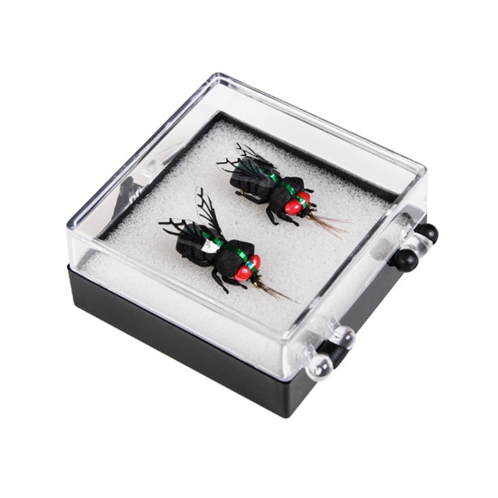 2X Fly Fishing Lures Floating Bait Fly Hook Flies Bait Bionic Bee ...