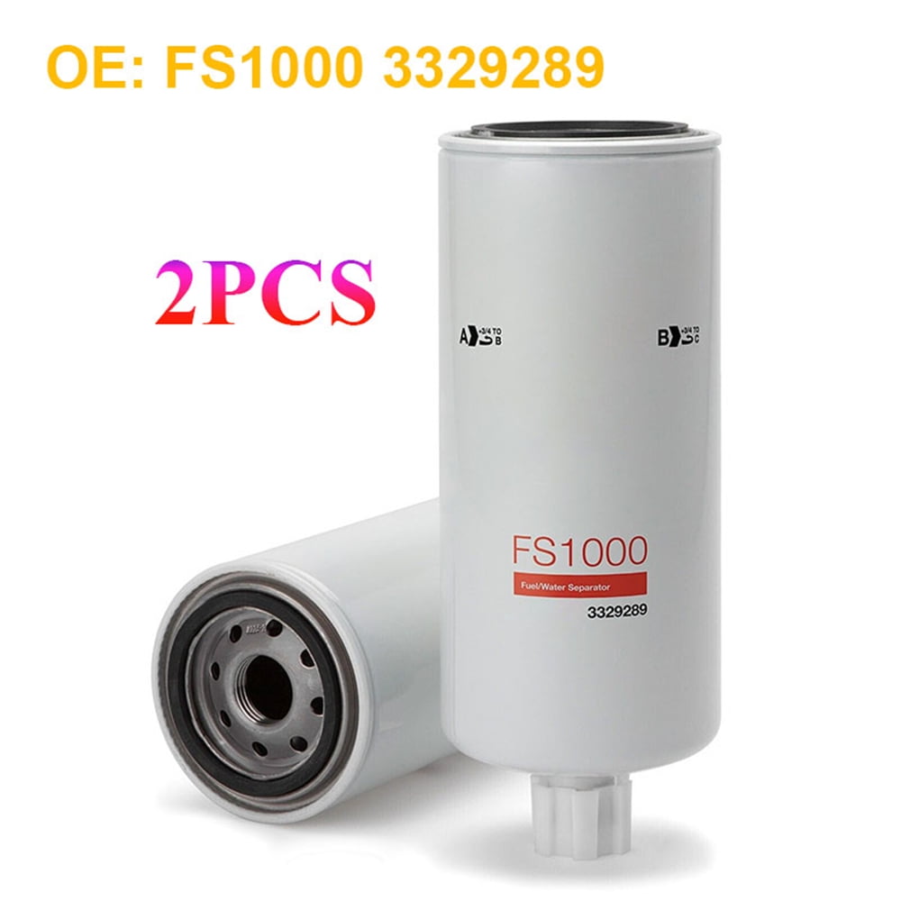 2x Fuel/Water Separator 3329289 Filter FS1000 For Caterpillar 2568753 ...