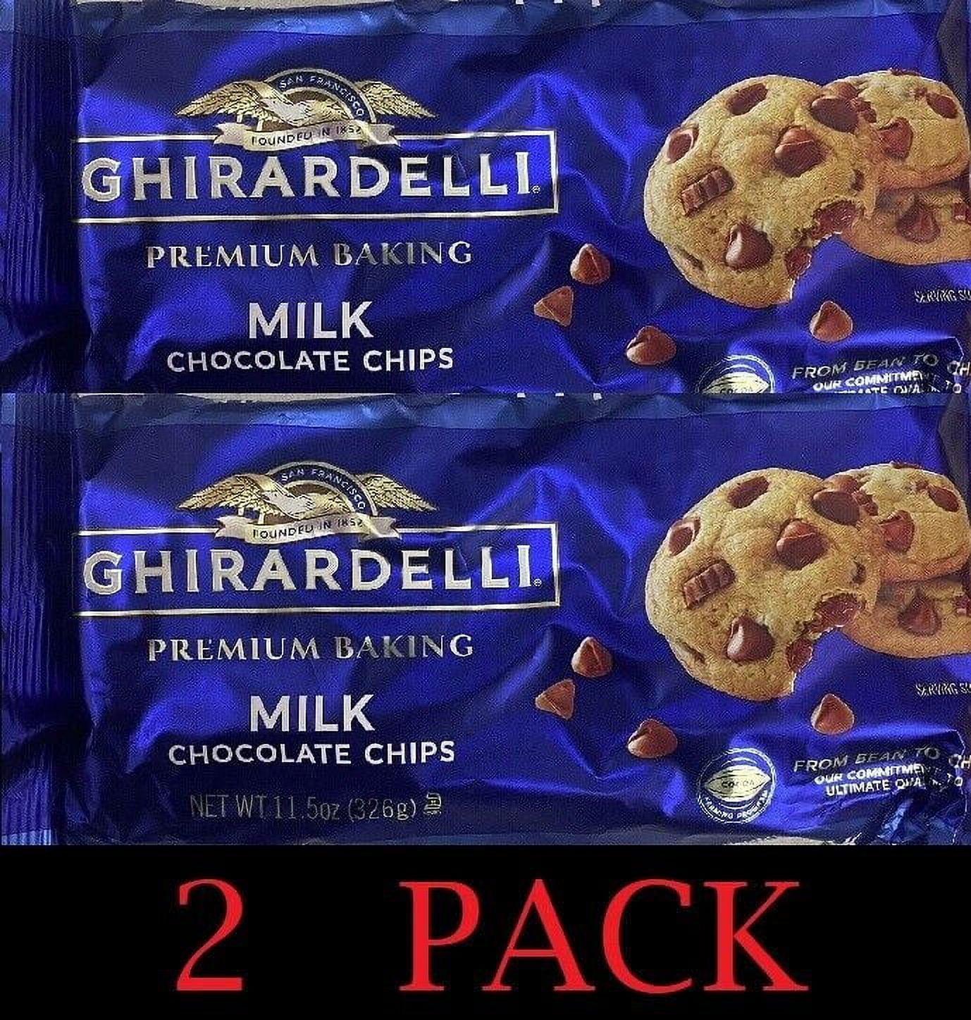 2x GHIRARDELLI Milk Chocolate Premium Baking Morsels Chips 11.5 oz Bag ...