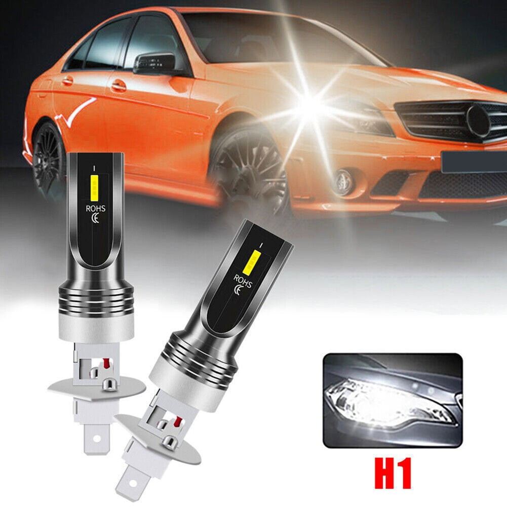 2x H1 LED Car Bulbs 360° Lighting Fog Light Super Bright White 6000K ...