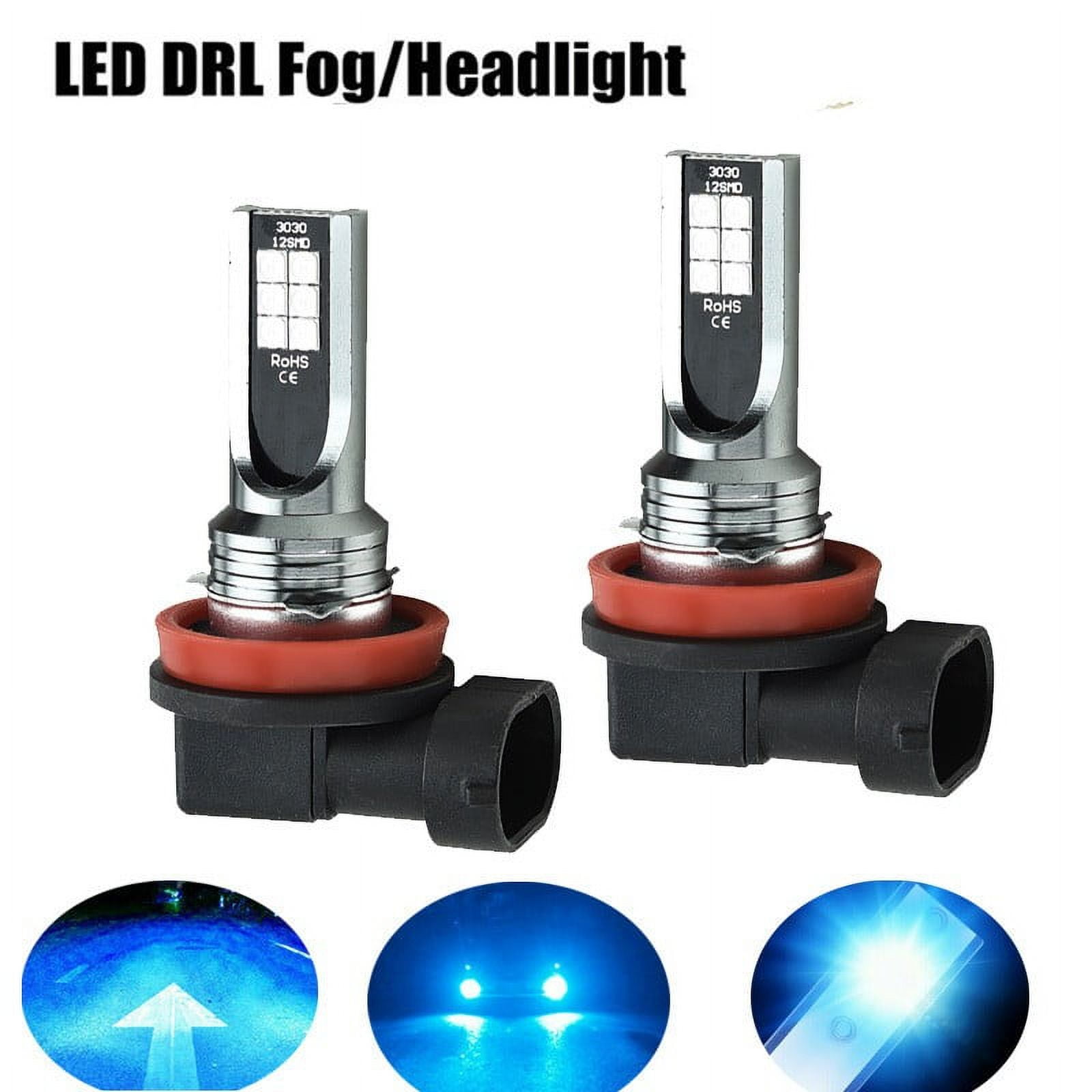 2x H11 Car LED Headlight 110W 20000LM Fog Light Bulb 8000K Blue Driving ...