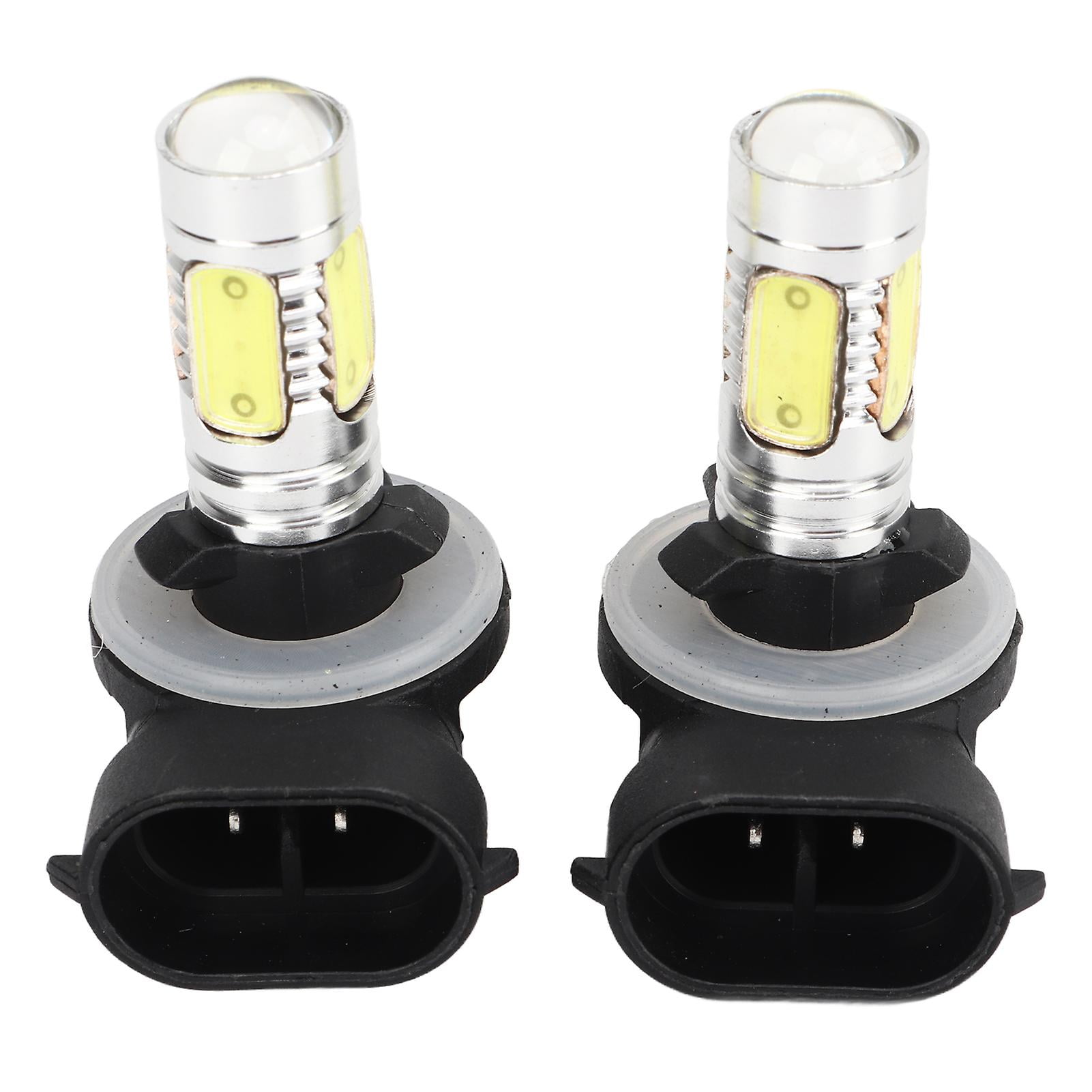 2x H27W/2 881 COB LED Fog Lights DRL Bulbs for Car and Truck - 7.5W ...