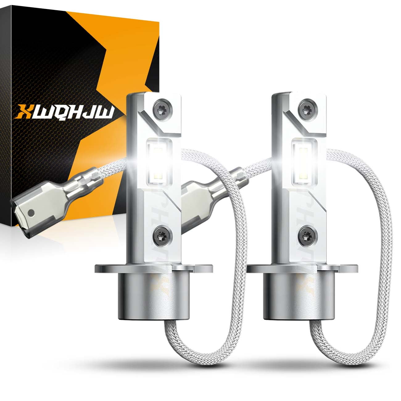 2x H3 LED Bulbs for Car Fog Light fits Motorcycle Headlight 6500K ...