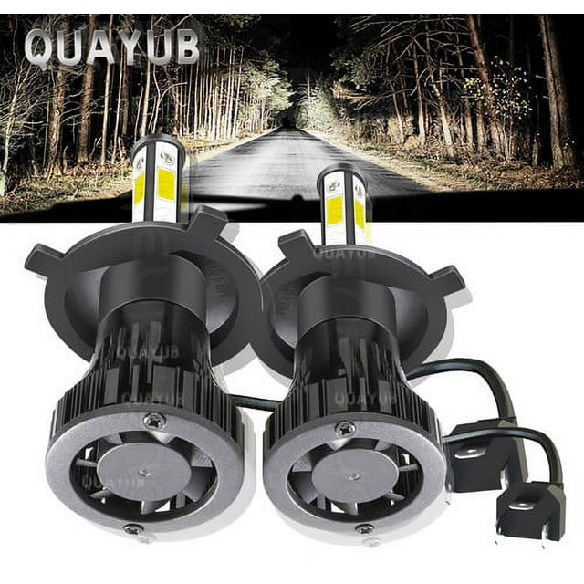 2x H4 Bright Led Headlight Upgrade Kit For Snowmobile Polaris 600 Prox