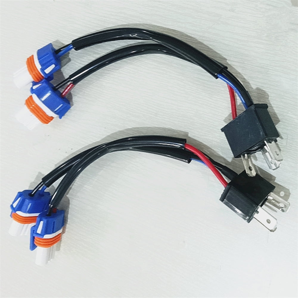 2x H4 to 9005 Headlight Bulb Conversion Wiring Harness Ceramic Plug ...