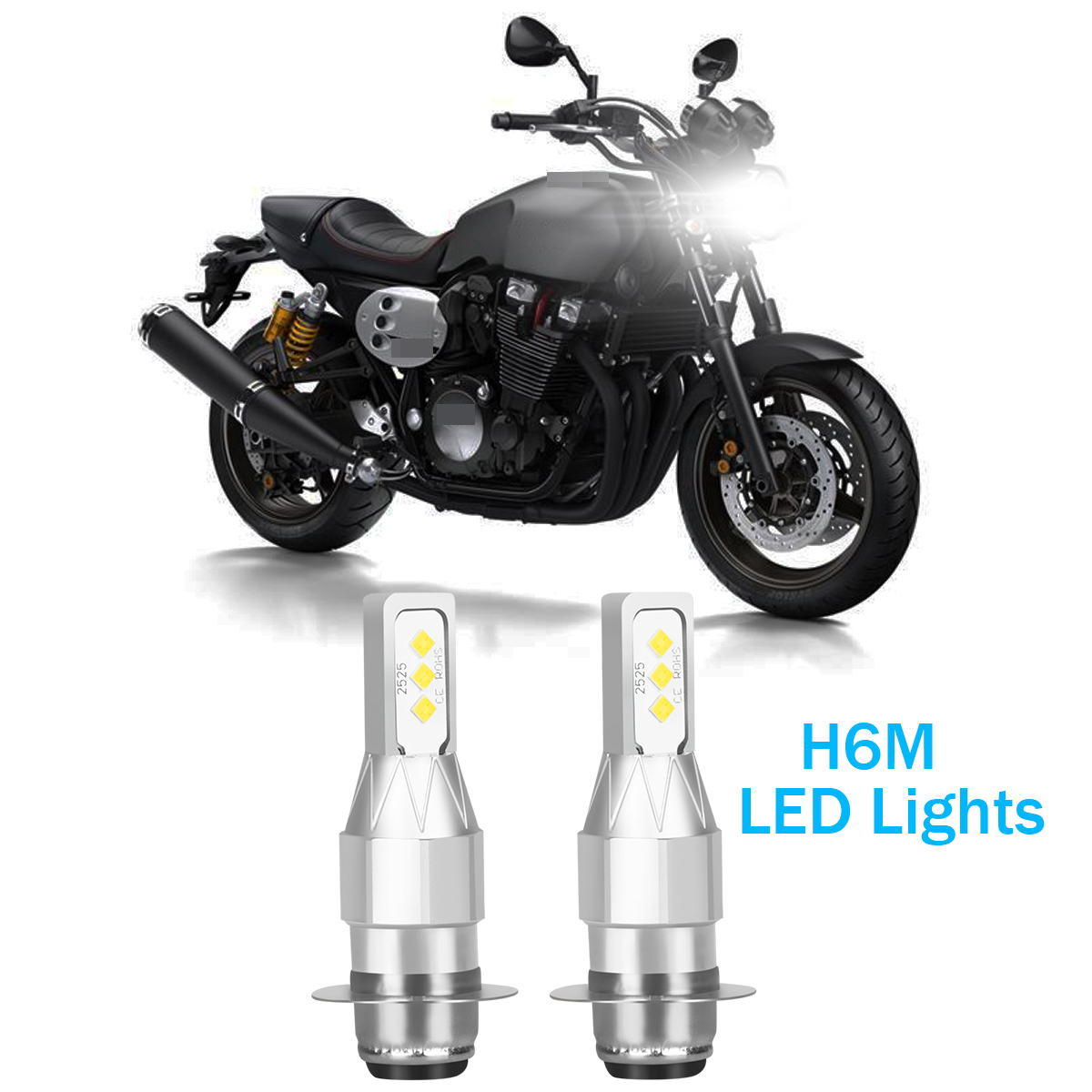 Niche HC3 Headlight Bulb for Suzuki DRZ400 RMX250 Motorcycle 2 Pack 519 ...