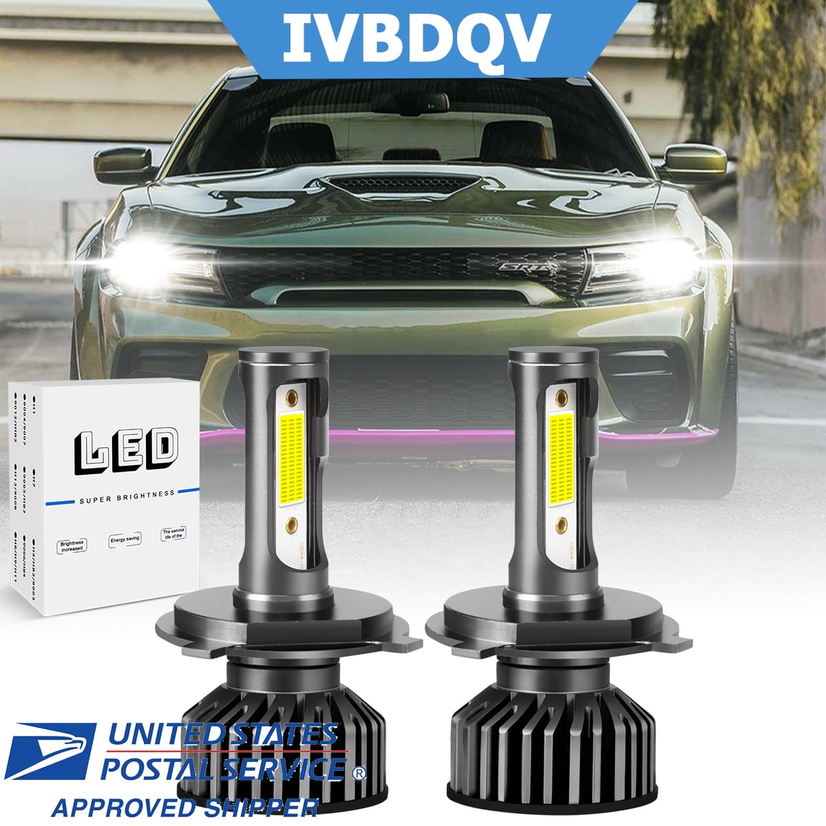 2x HB2 9003 H4 LED Headlight Bulb High-Low Beam Plug&Play for Toyota ...
