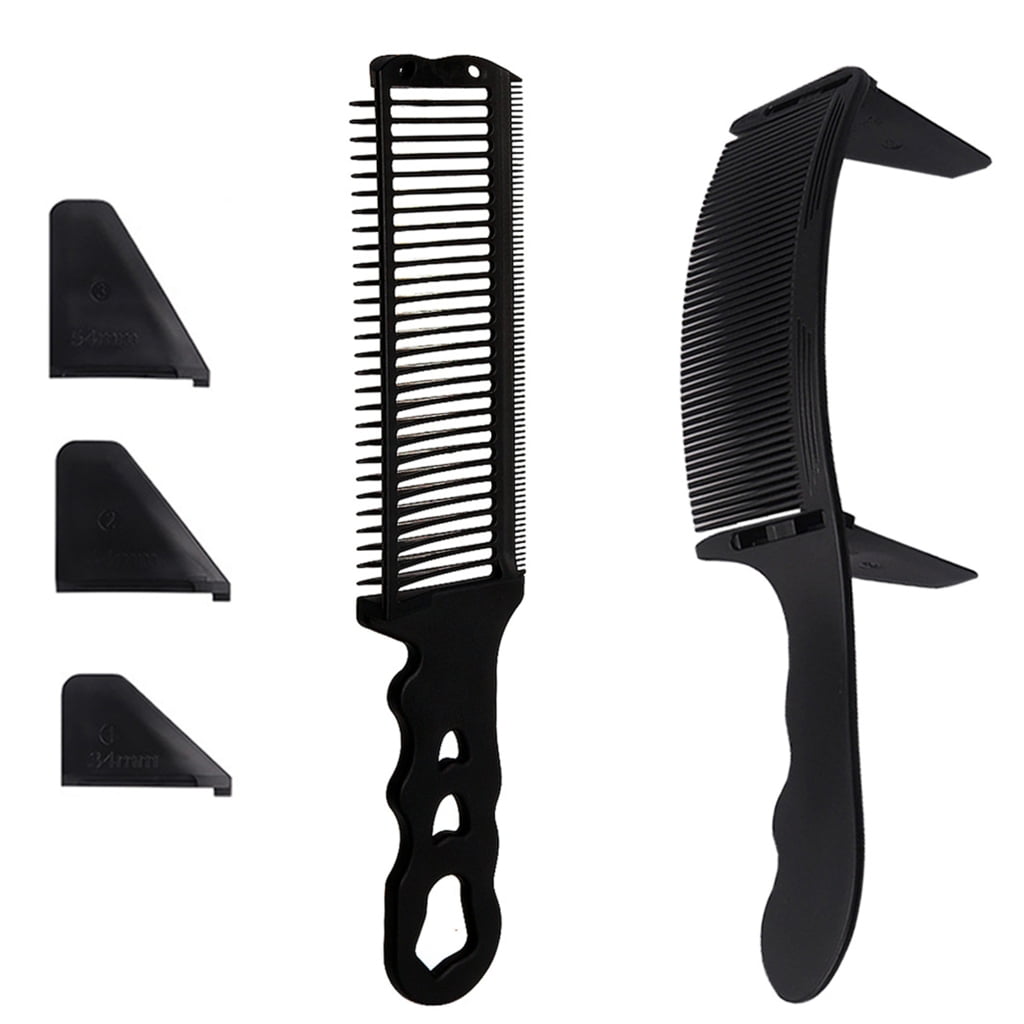 2x Hair Cutting Positioning Comb Hairdressing Comb Set S Arc Hair Comb ...