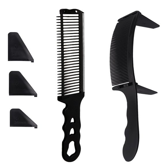 2x Hair Cutting Positioning Comb Hairdressing Comb Set S Arc Hair Comb ...