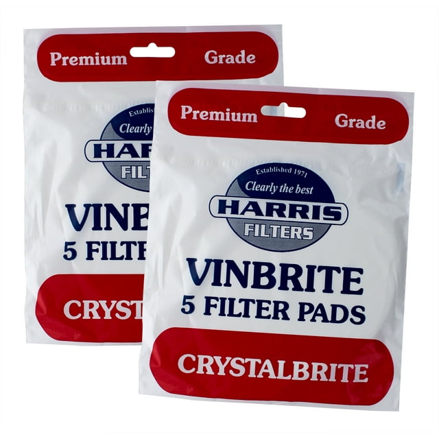 Harris Crystalbrite Filter Pads 5-pk, Set of 2 for Vinbrite MK3 Filter ...
