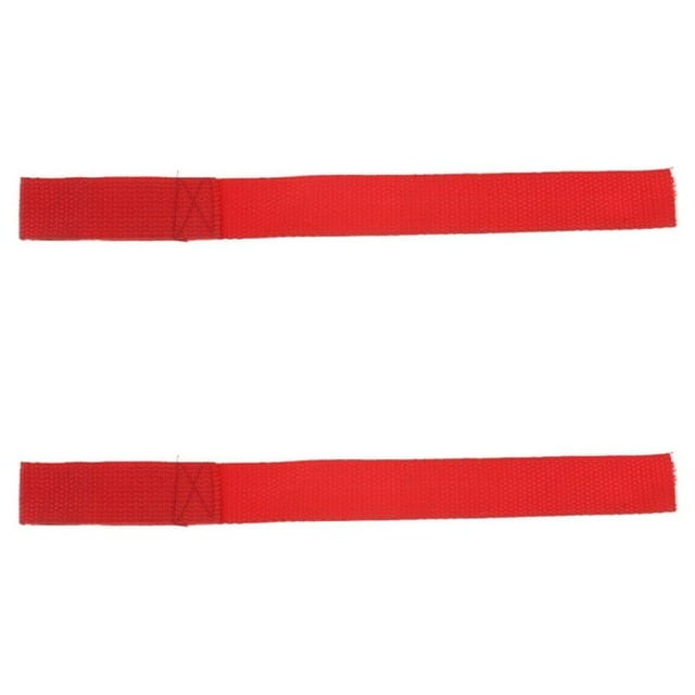 2x Heavy Duty Red Winch Strap Protective Loops Towing Rope, ATV Truck ...