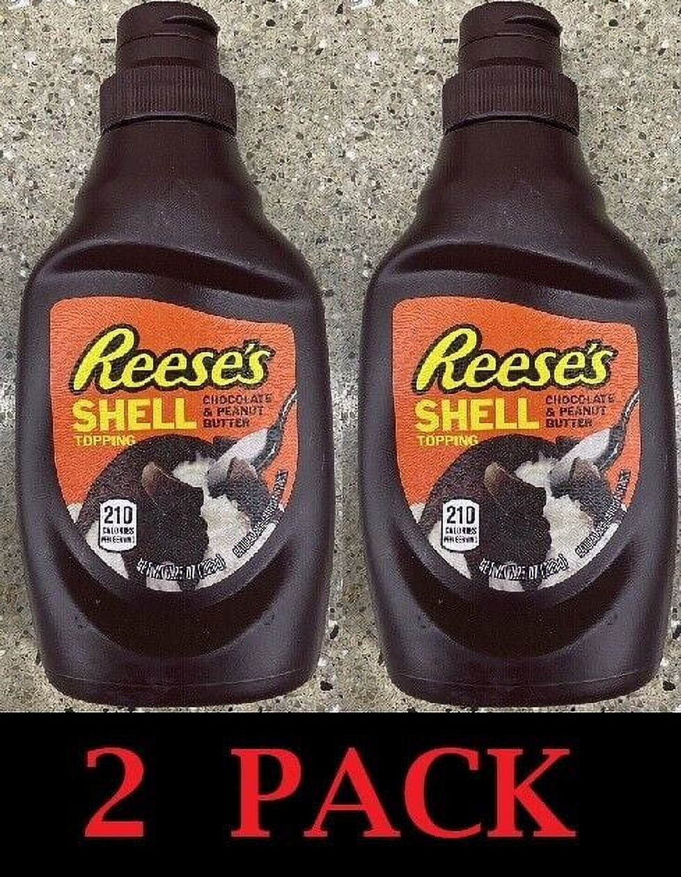 2x Hershey's Reese's Chocolate & Peanut Butter Shell Topping Syrup 7 ...