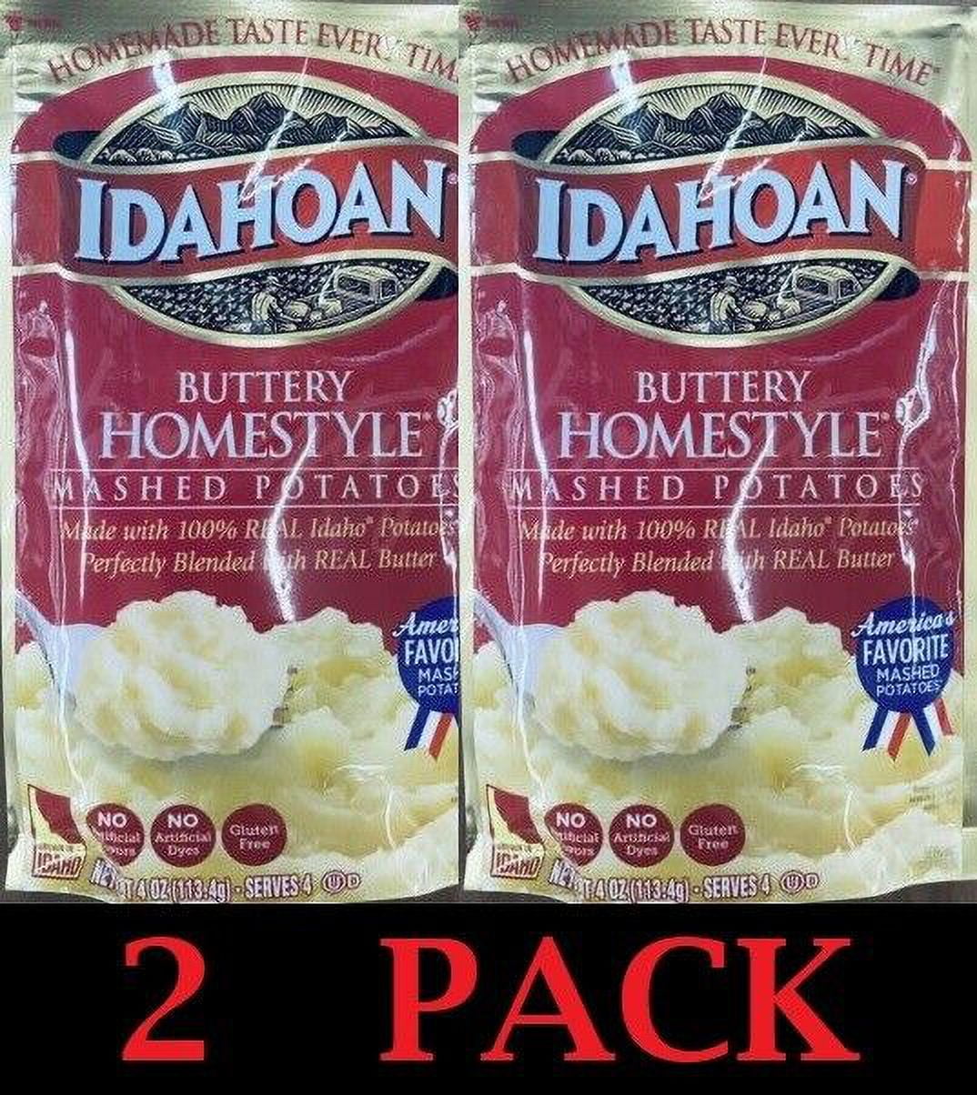 2x Idahoan Buttery Homestyle Mashed Potatoes 4 oz Packet - 2 PACK ...