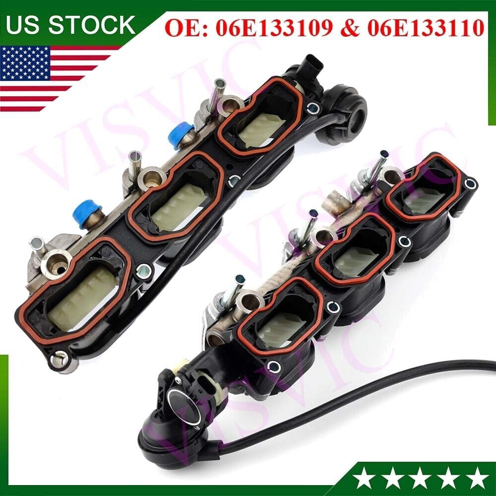 2x Intake Manifolds Left Right For Audi 3.0 TFSI S4 S5 A6 A7 Q5 Q7 2011 ...