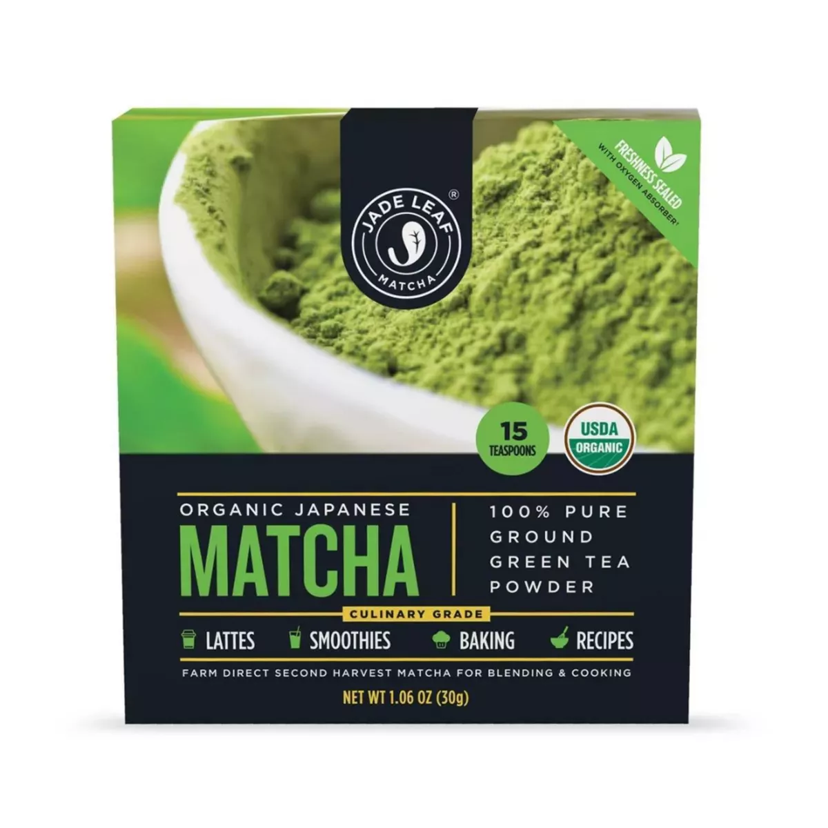 2x-Jade Leaf Classic Culinary Matcha Green Tea Powder Mix - 1oz ...