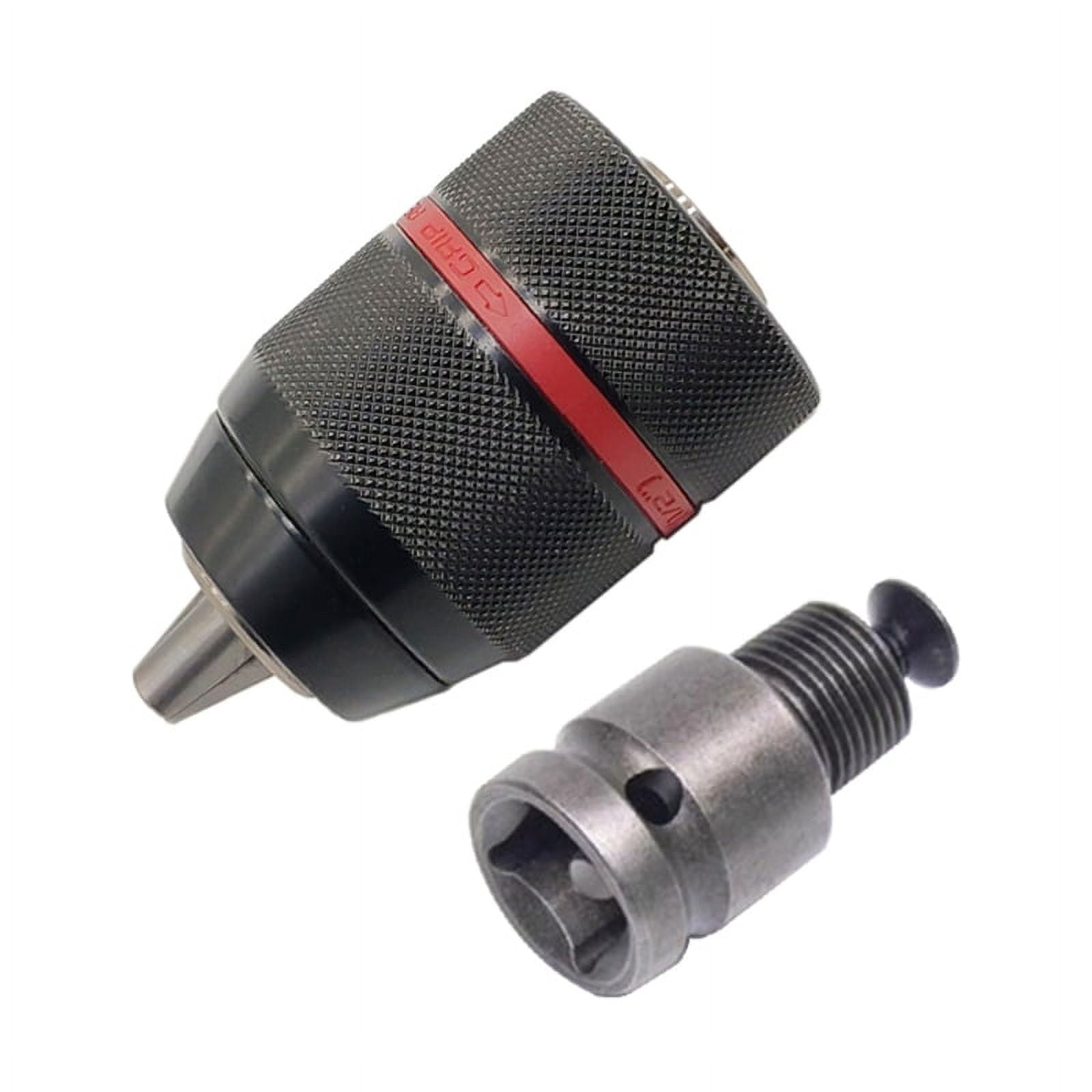 2x Keyless Drill Chuck Converter-Hex Shank SDS-Plus Socket Square Femal ...