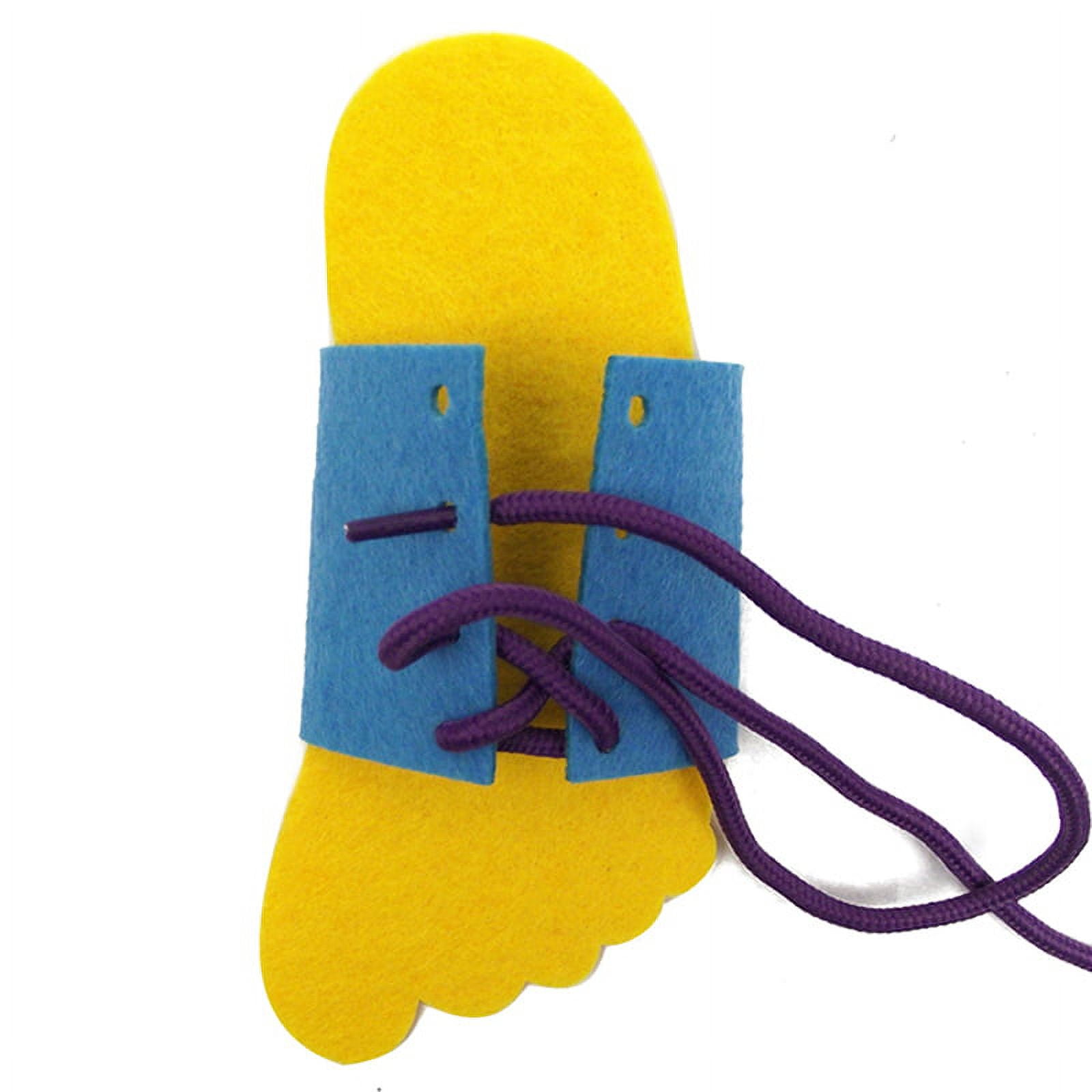 2x Kids Learn To Lace Tie Shoes Practice Lacing Learning SALE Shoe B7H4 ...