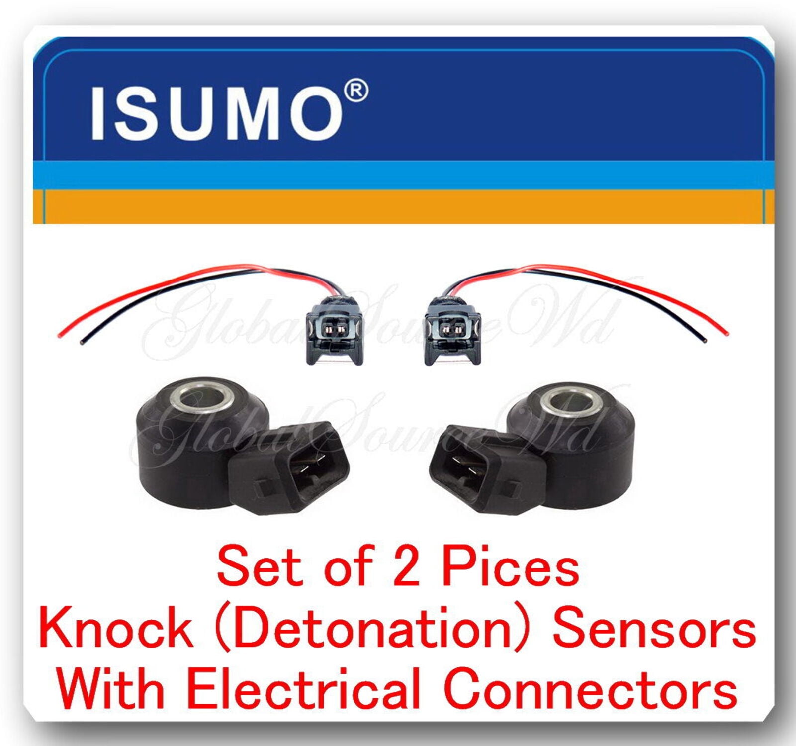 2x Knock (Detonation) Sensor Connectors Fits: JX35 QX56 QX60 Nissan ...