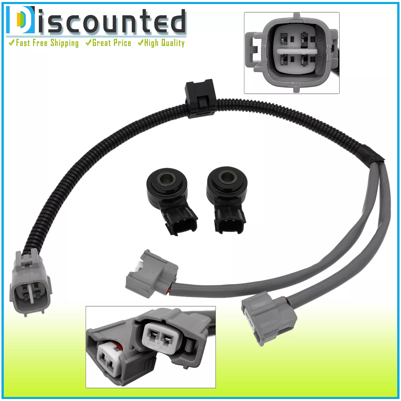 2x Knock Sensor With Harness For Toyota 4Runner SR5 4.0L 4.7L RAV4 2.5L ...