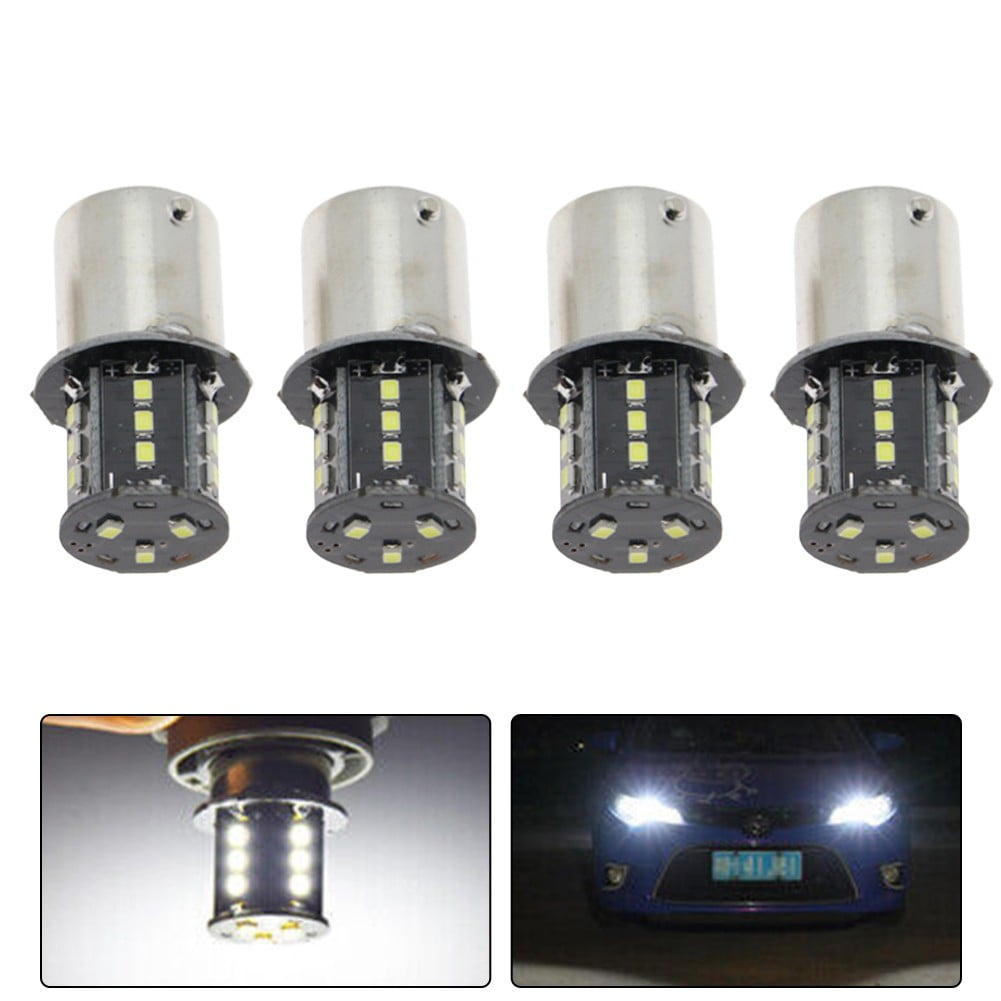 2x LED 1157 brake light tail light white red yellow bulb DC 12V ...