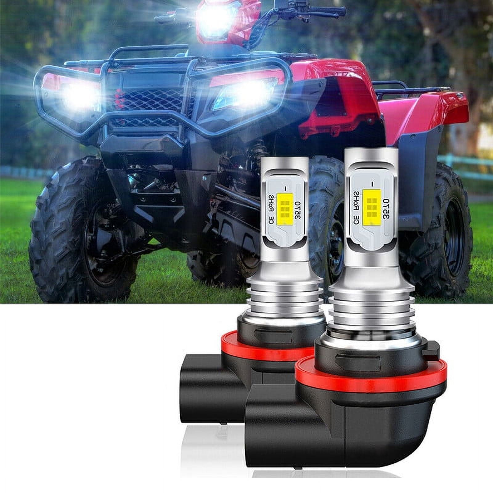 2x LED Headlight Bulbs 6000K for Polaris Sportsman 400 450 500 550 570 ...