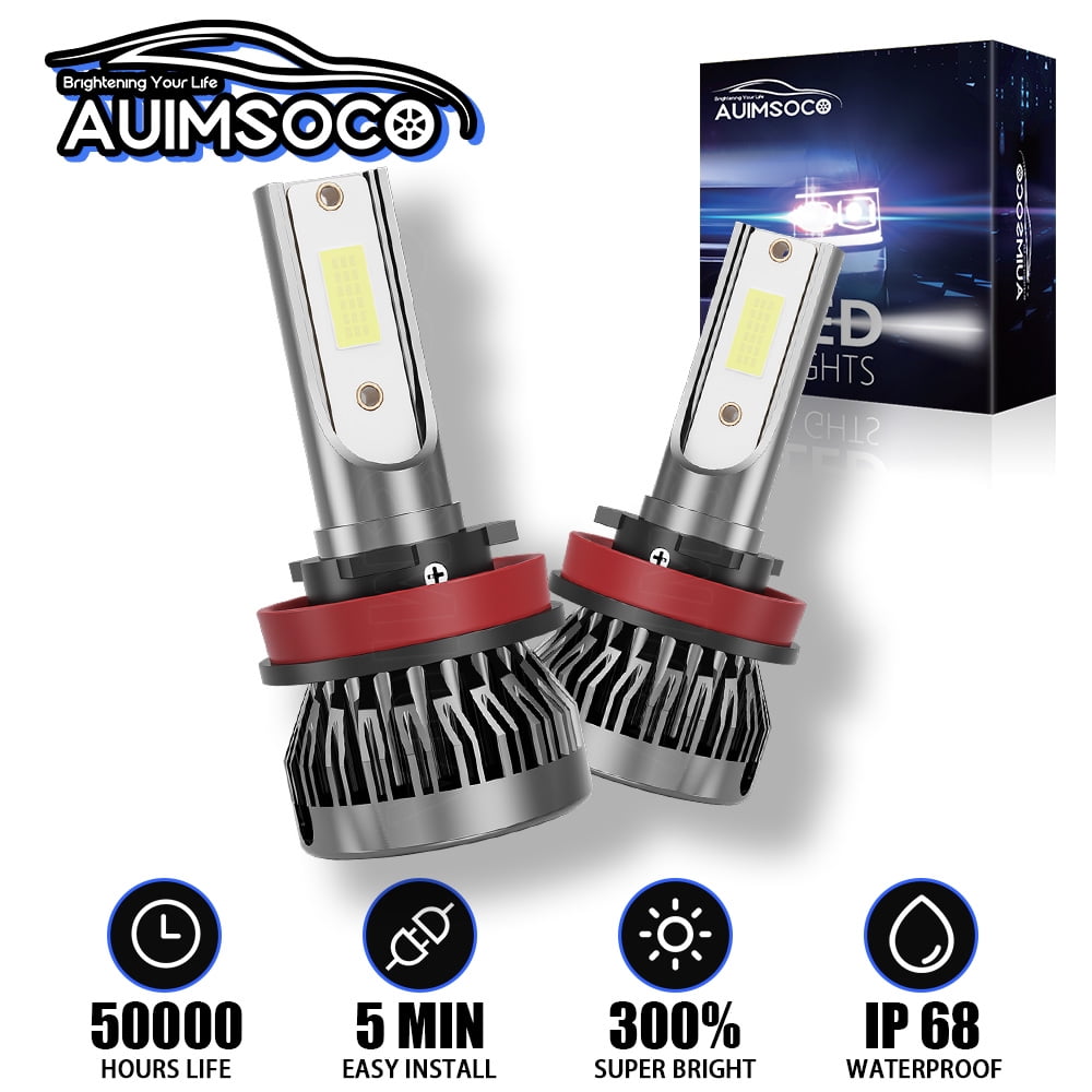 2x LED Headlights Kit Combo 6000K White Bulbs Low Beam For Ford Focus ...