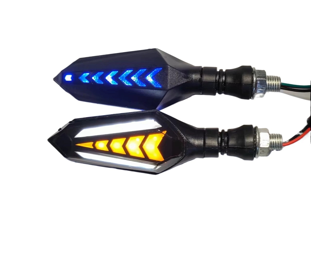 2x LED Motorcycle Turn Signal Light Universal DRL Led Daytime Running ...