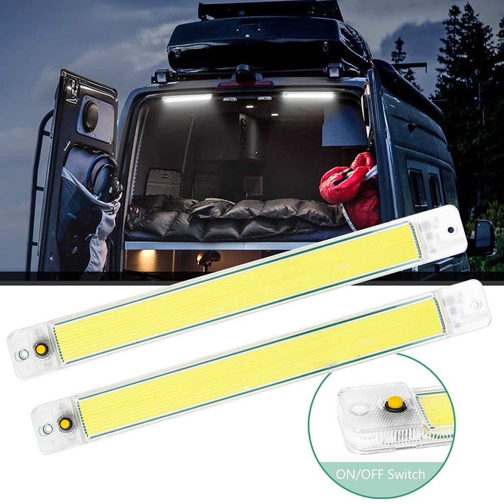 2pc Car LED Strip Lights Bar Universal 12V 24V Caravan/Boat Fishing ...