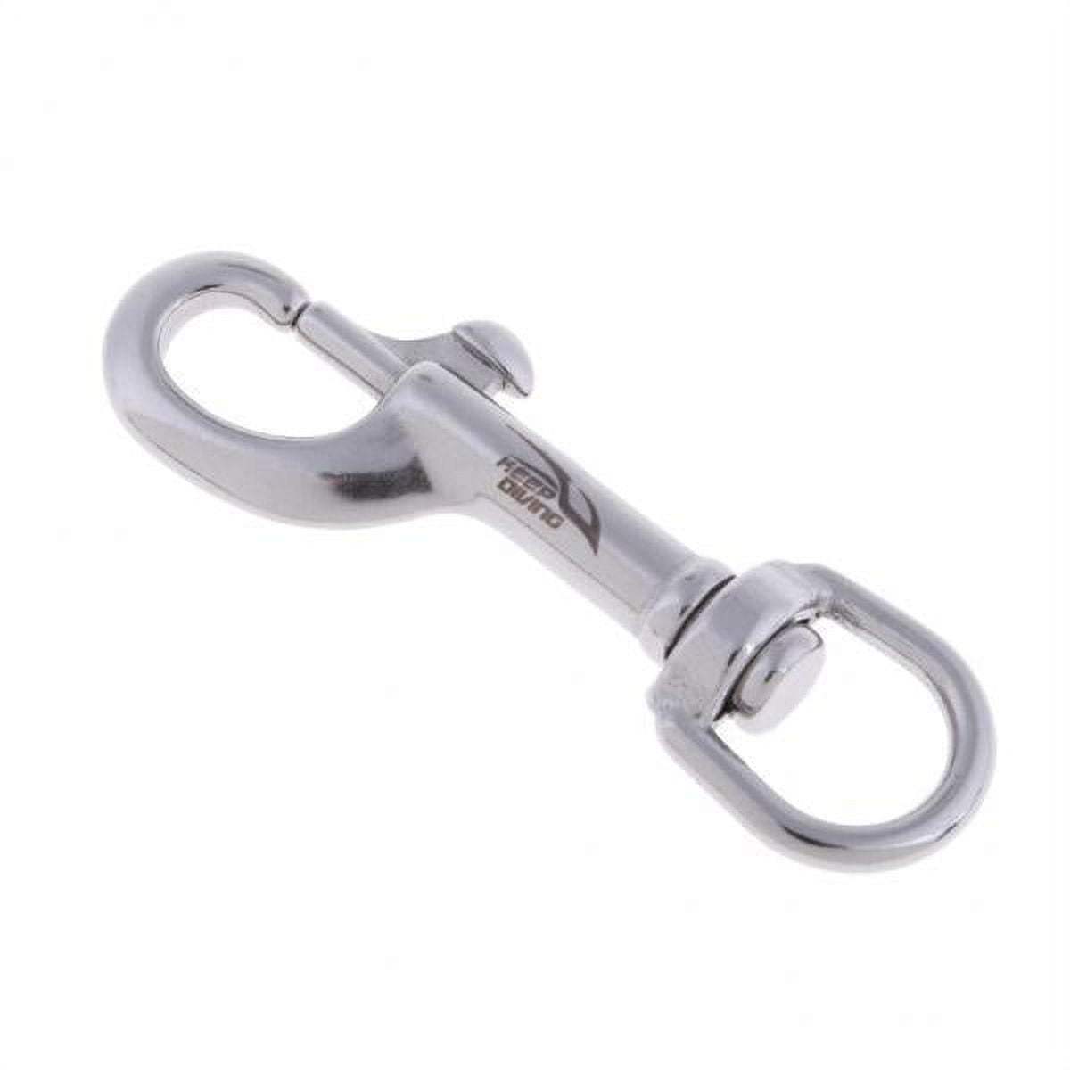 2x Lobster Hook Swivel Keychain Key Clasp 316 Stainless Steel Hook for ...