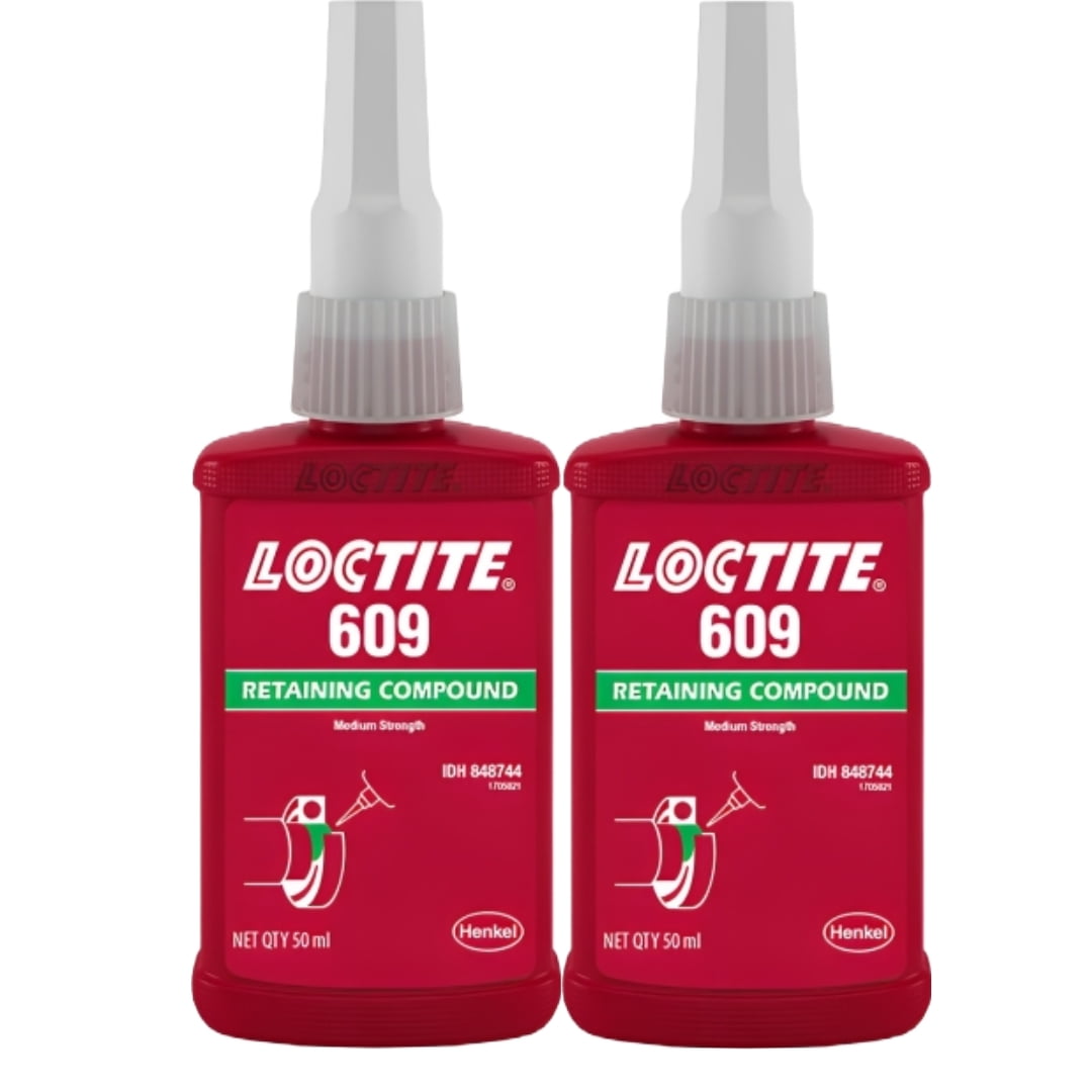 2x Loctite 609 High Strength Retaining Compound 50ml Pack 2024 Expiry ...