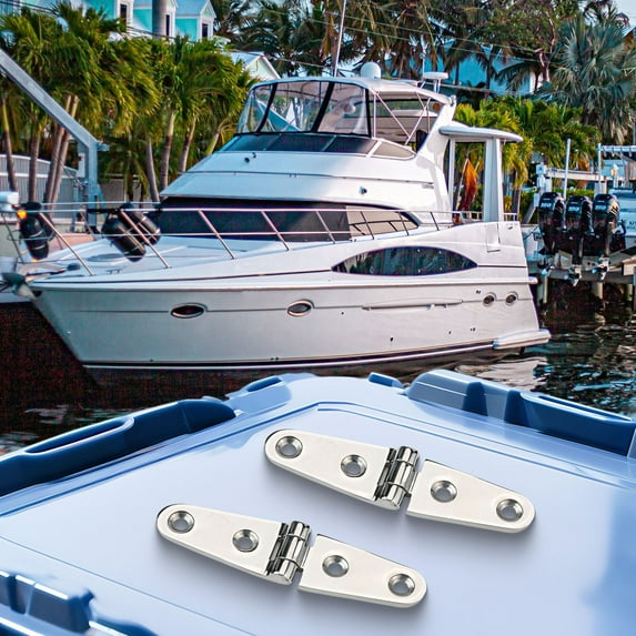 2x Marine Boat Truck 316 Stainless Steel Folding Cabin Hatch Door Hinge ...