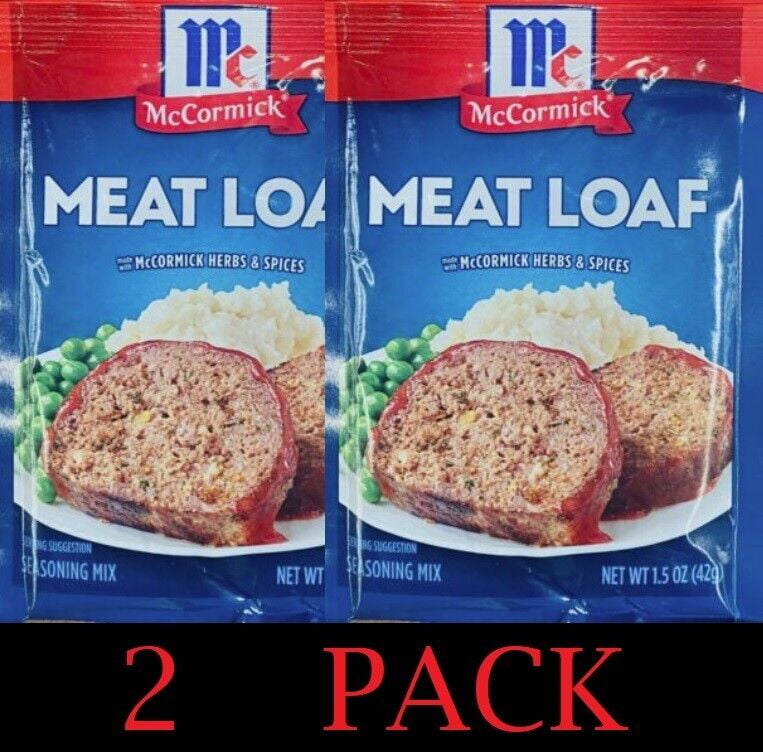 2x Mccormick Meat Loaf Seasoning Mix Savory Herbs And Spices 15 Oz Packet 2 Pack