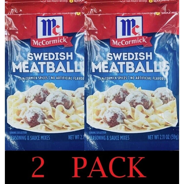 2x Mccormick Swedish Meatballs Seasoning And Sauce Mixes 2 11 Oz Packet