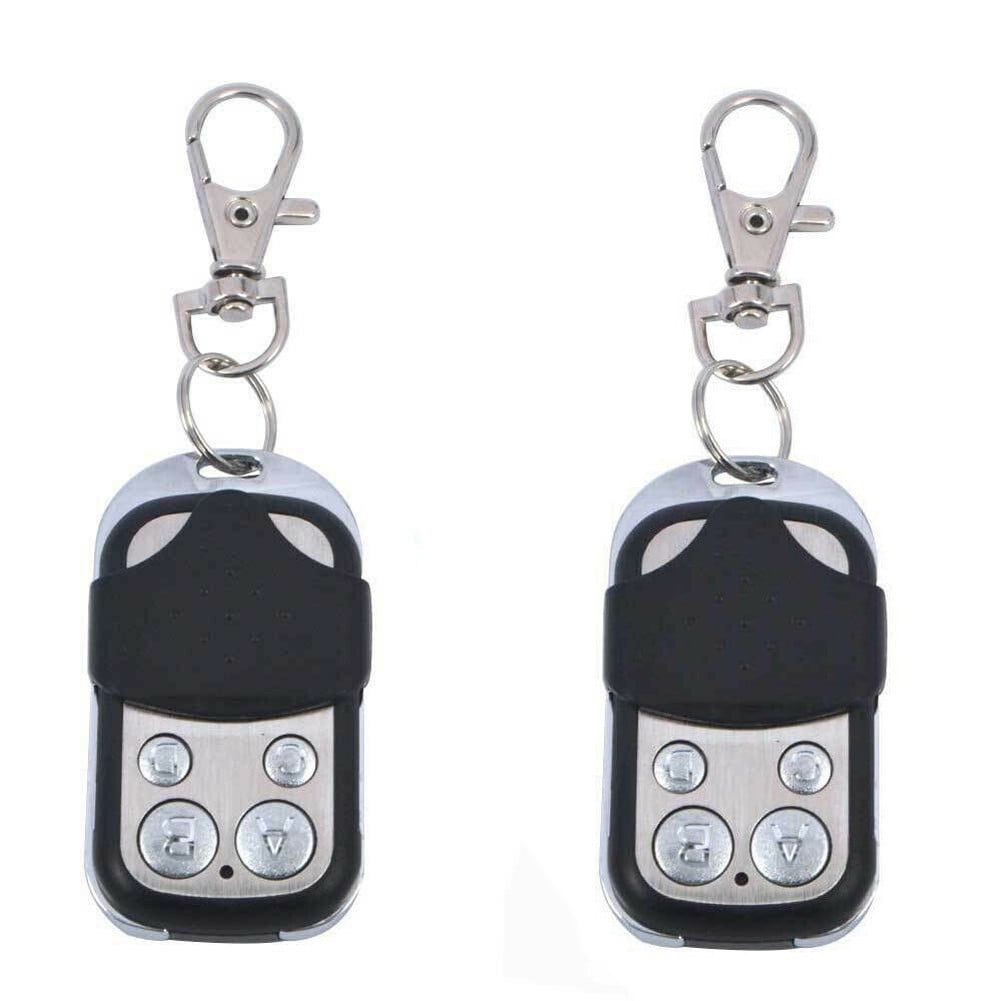 2x Metal Car 4 Button Gate Garage Opener Remote Wireless Control Up to 100 Meters - Walmart.com