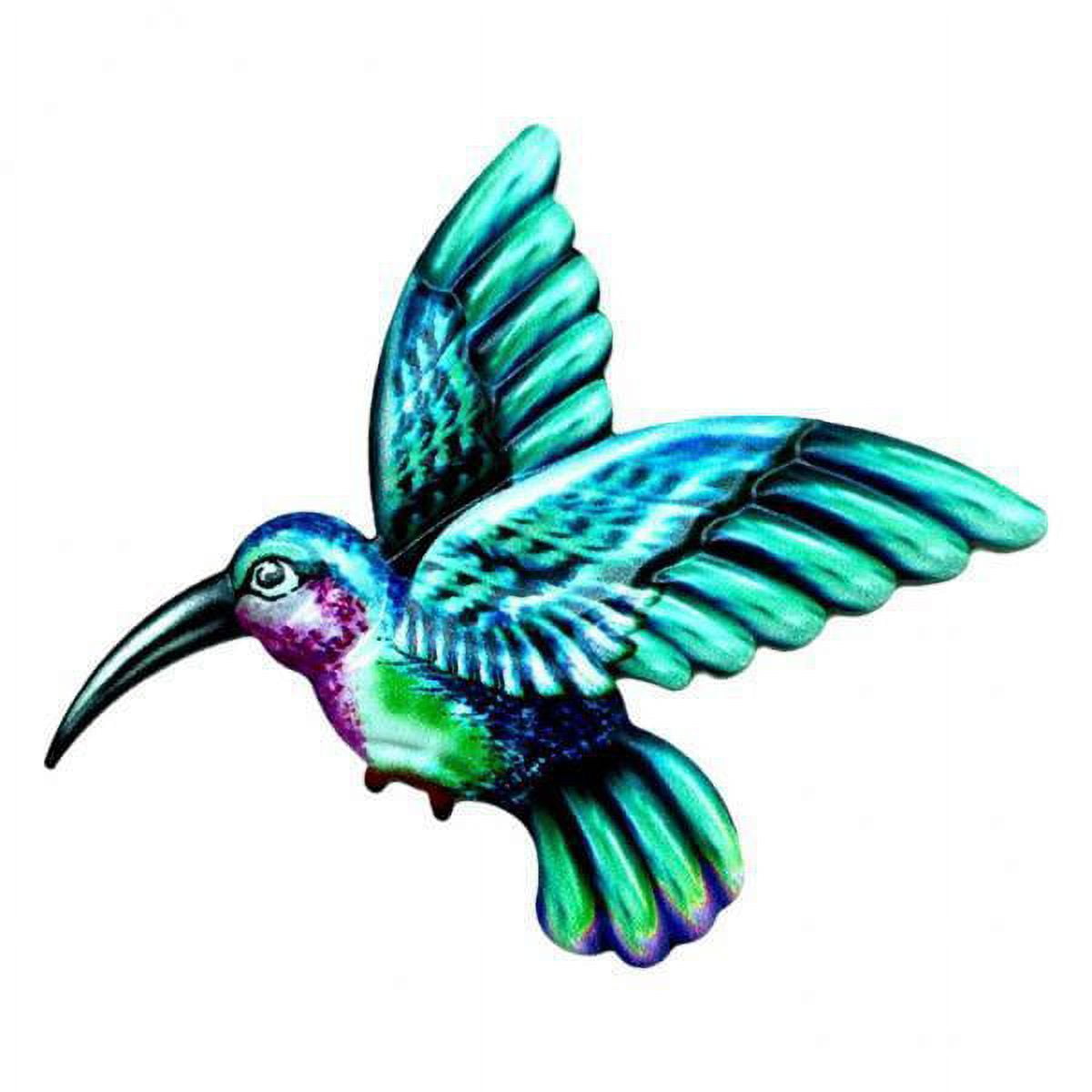 2x Metal Hummingbird Garden Wall Decor Outdoor Fence Art Outside ...