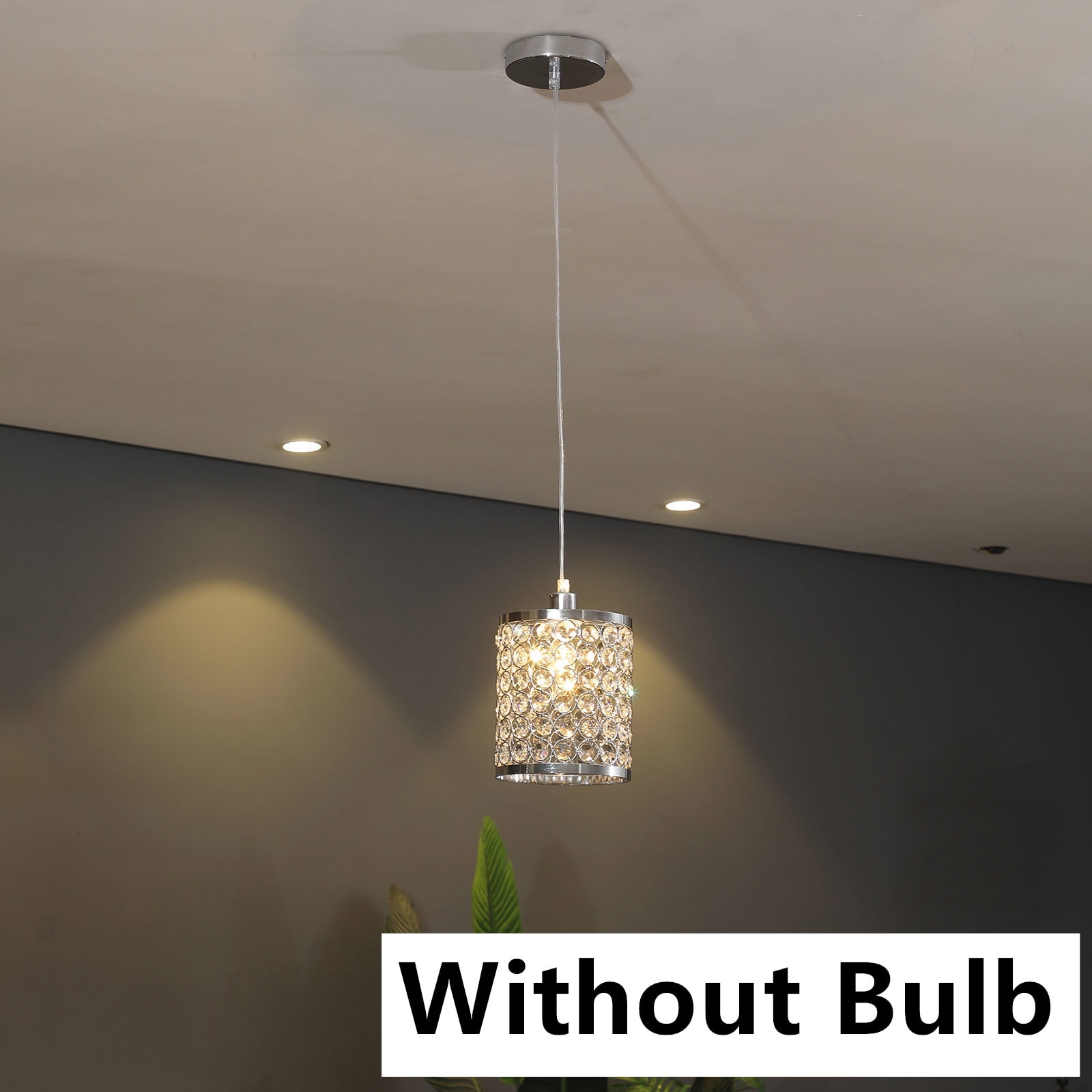 2x Modern Crystal Island Light Pendant Fixture Chandelier Ceiling ...