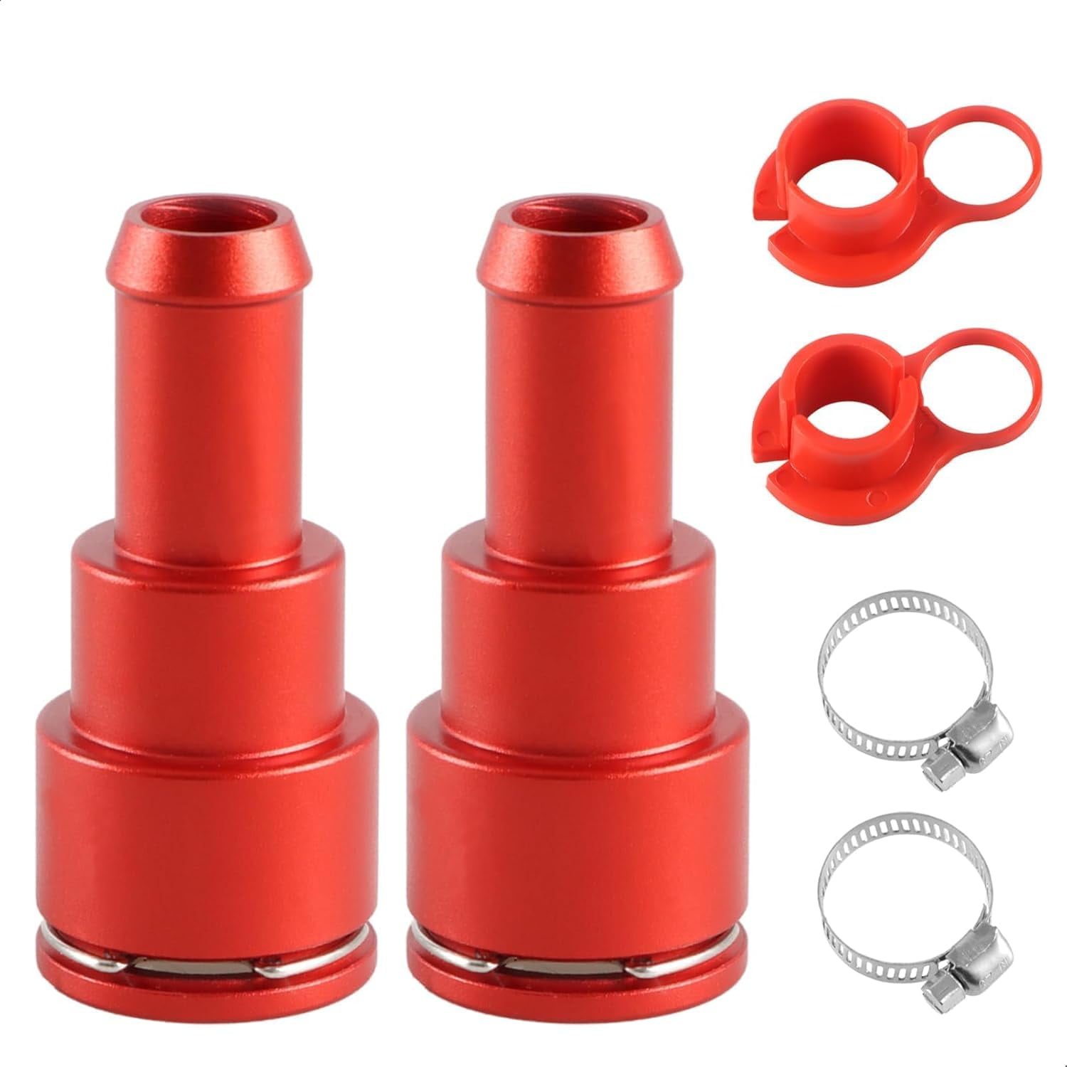 2x New 3/4In x 5/8In Heater Core Tube Coolant Hose Connector Fit for ...