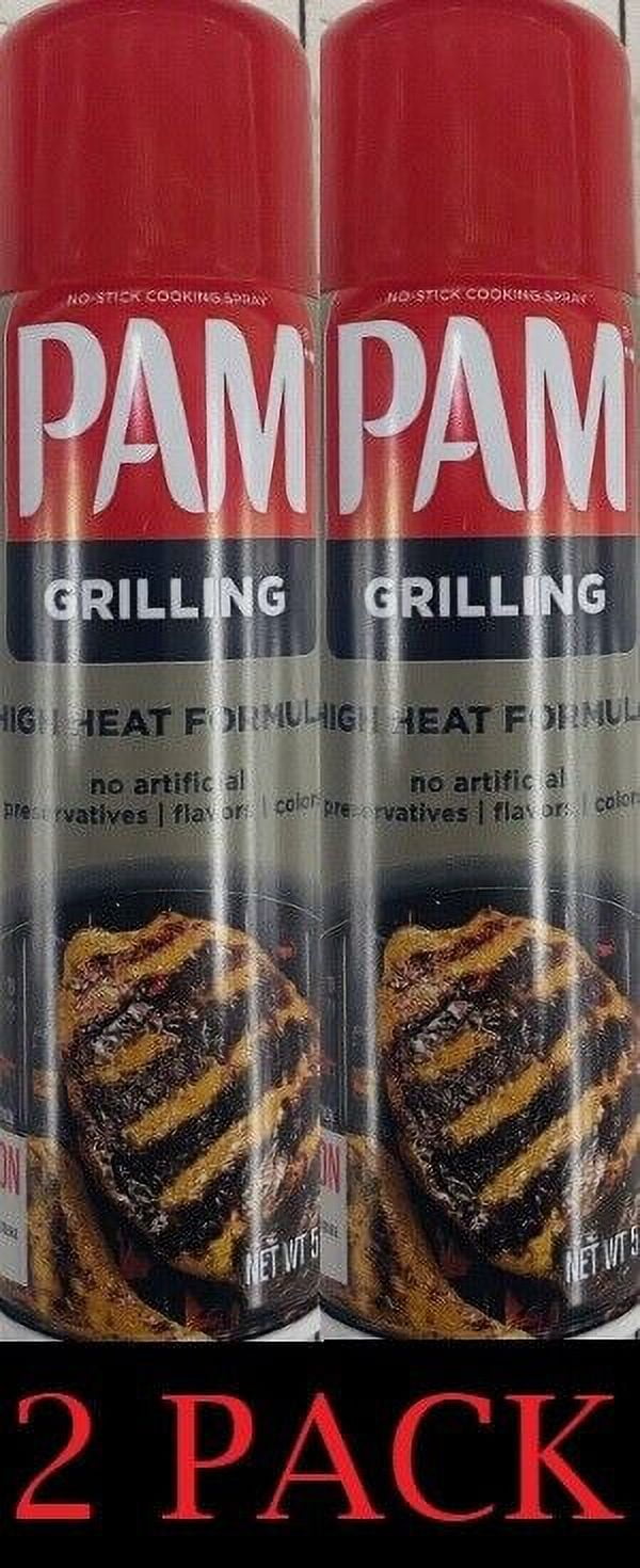 Pam High Heat Grilling Nonstick Spray, 5 Oz Can, 2 Pack - Walmart.com