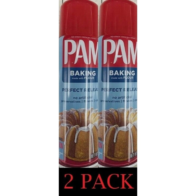 2x PAM Perfect Release Non Stick Cooking Baking Spray Made with FLOUR 5 ...