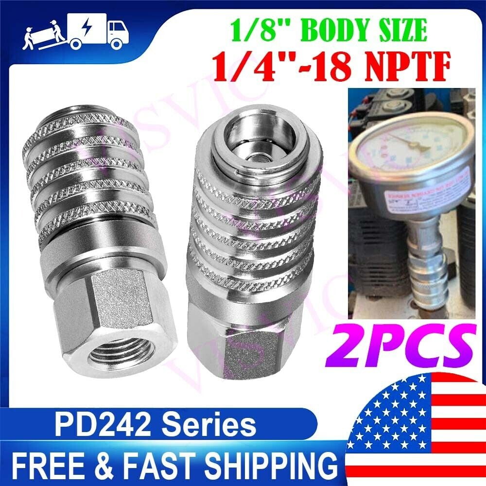 2x PD242 Series PD Steel Test Port and Diagnostic Equipment Quick ...