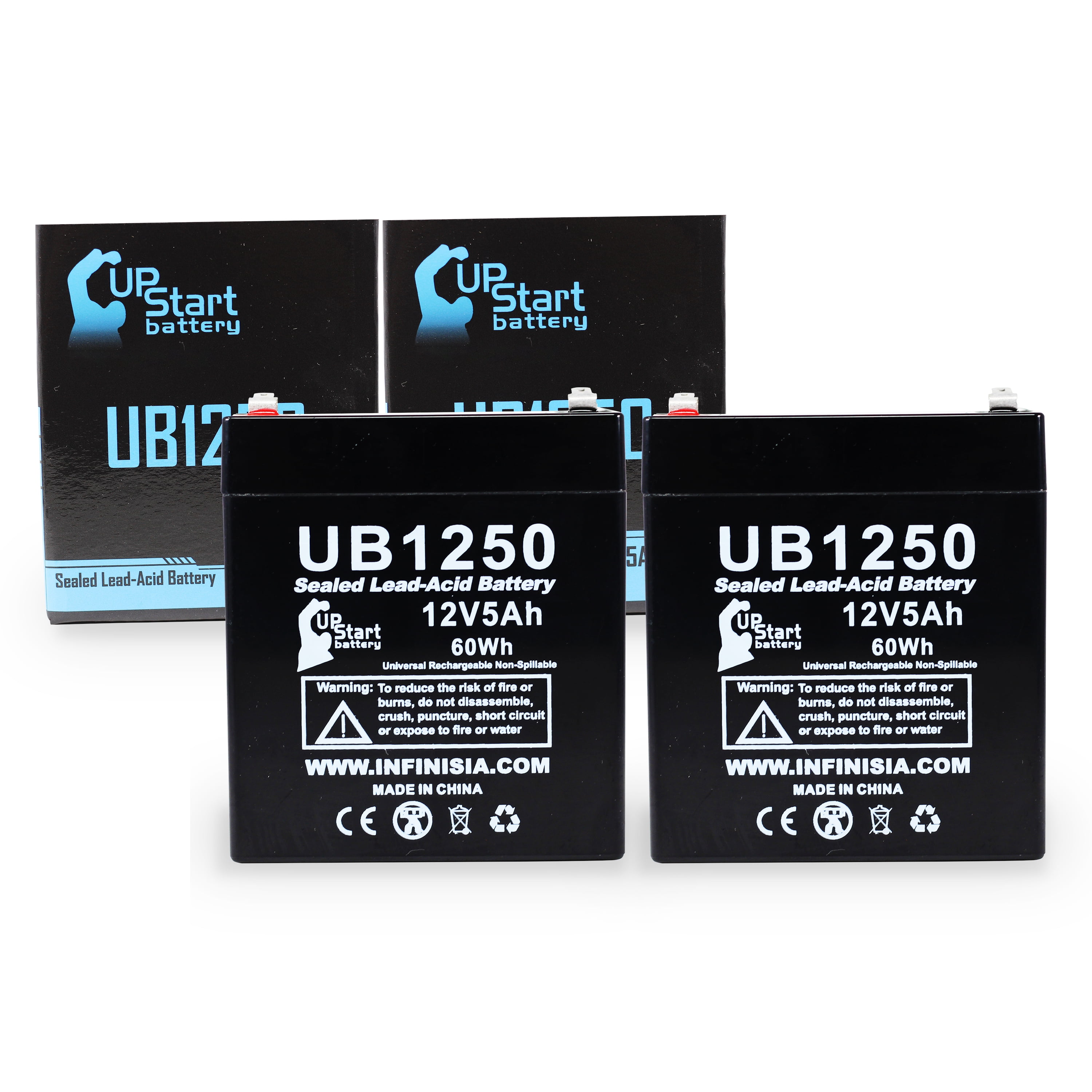 2x Pack - ACME Security System SDC602 Battery Replacement - UB1250 ...