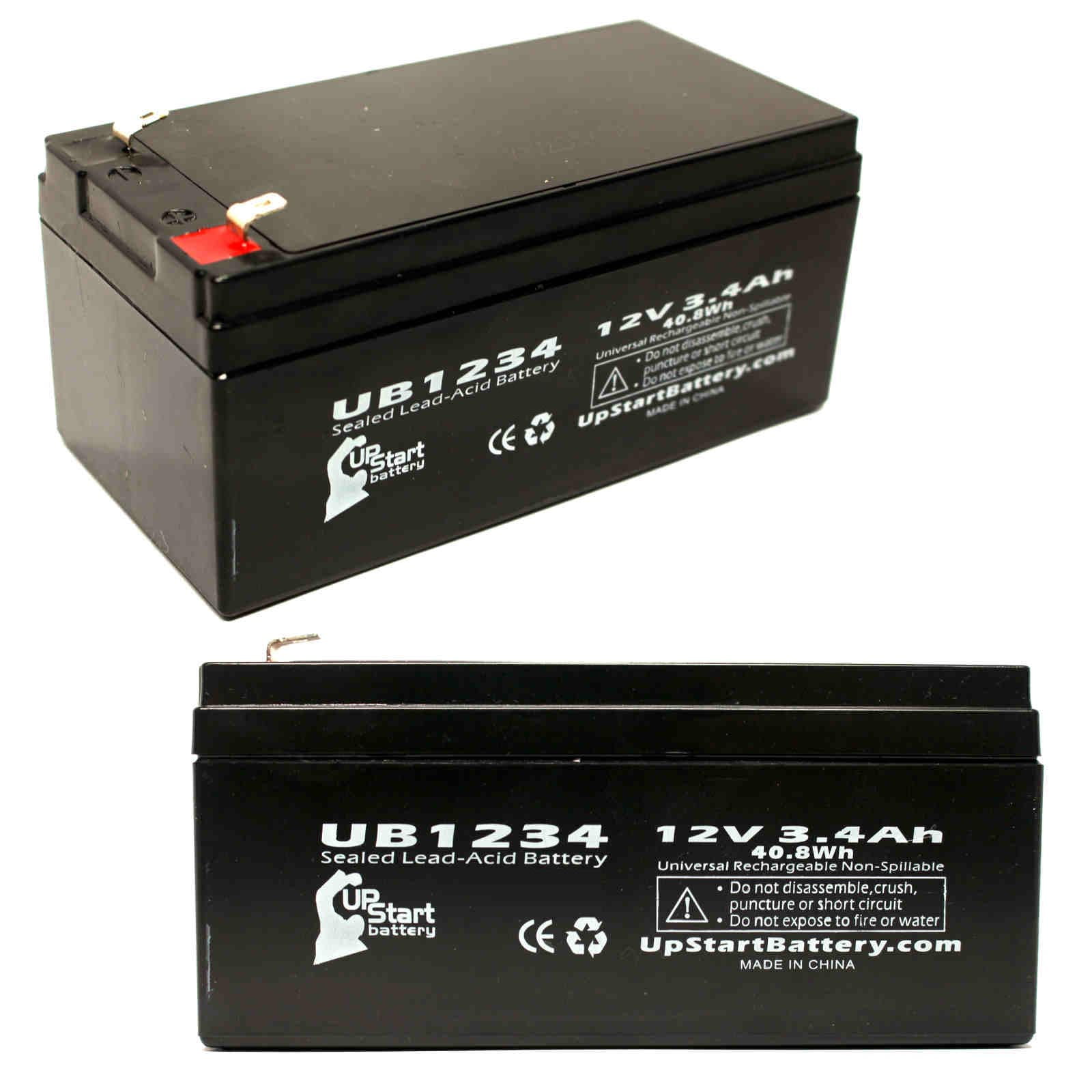 2x Pack - APC BACK-UPS 350 BE350U Battery Replacement - UB1234 ...