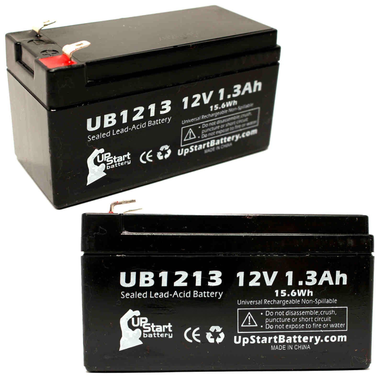 2x Pack - Compatible ADI / Ademco 484 Battery - Replacement UB1213 Universal Sealed Lead Acid ...