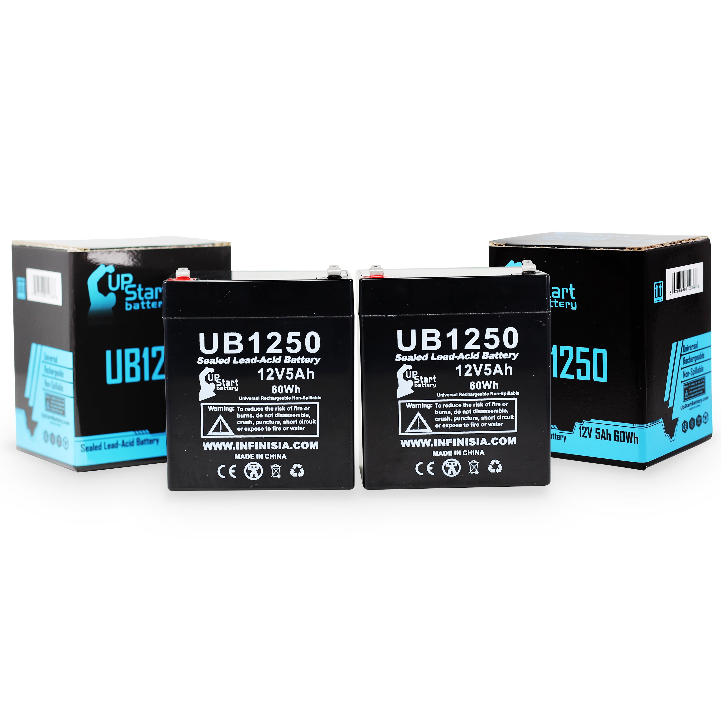 2x Pack - Compatible Belkin F6C1250-BAT-RK Battery - Replacement UB1250 ...