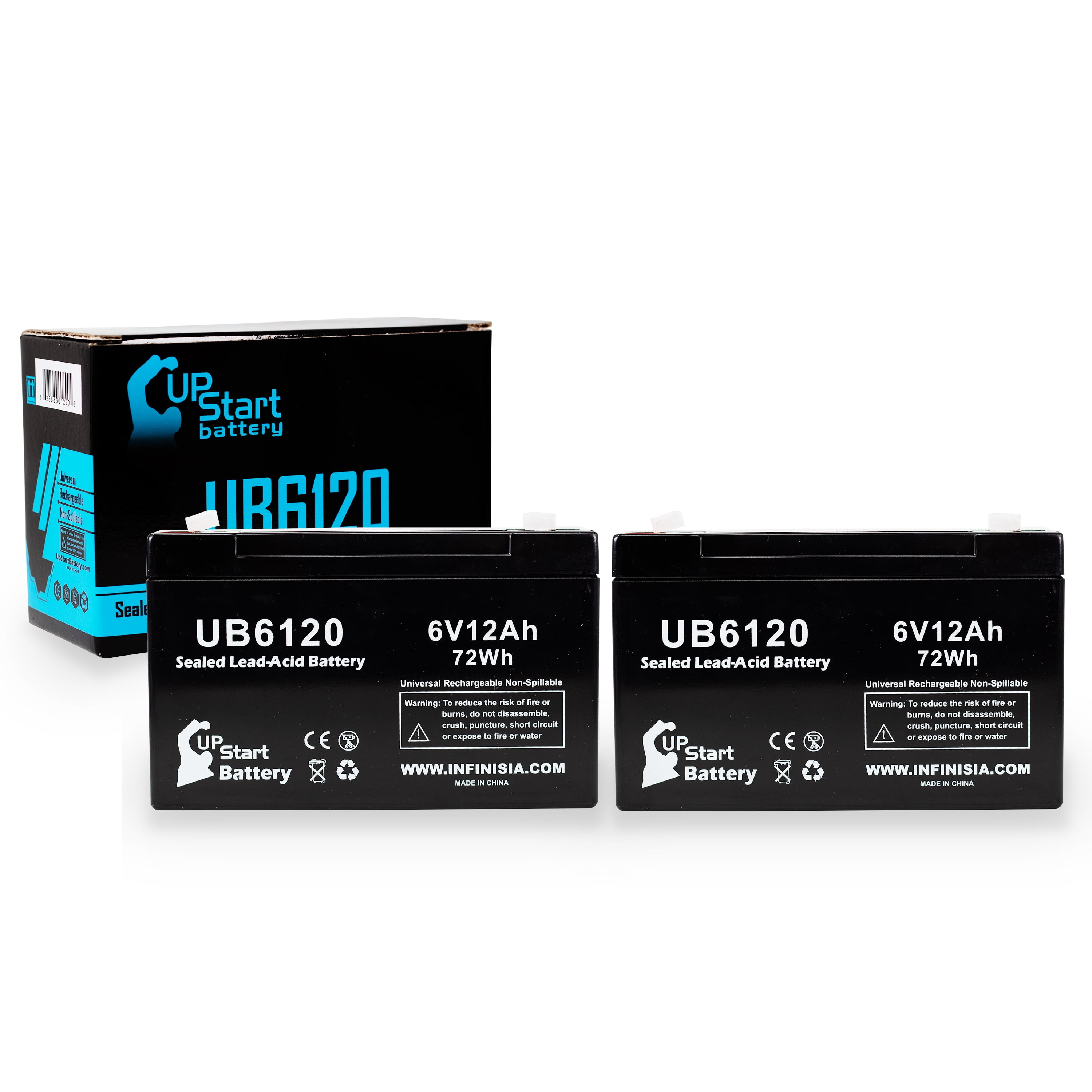 2x Pack - Compatible ELSAR 2328 Battery - Replacement UB6120 Universal ...