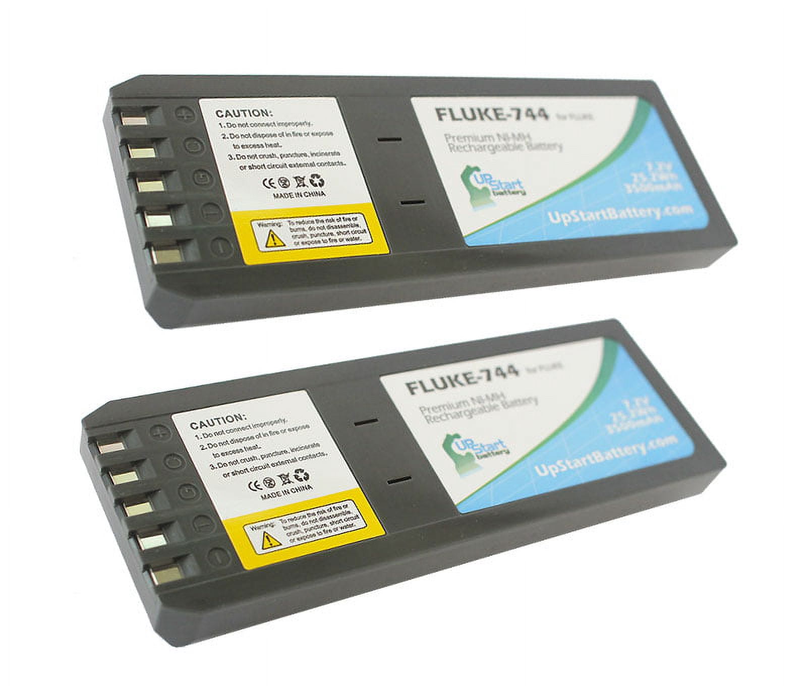 2x Pack - Fluke 744 Battery - Replacement for Fluke Documenting Process ...