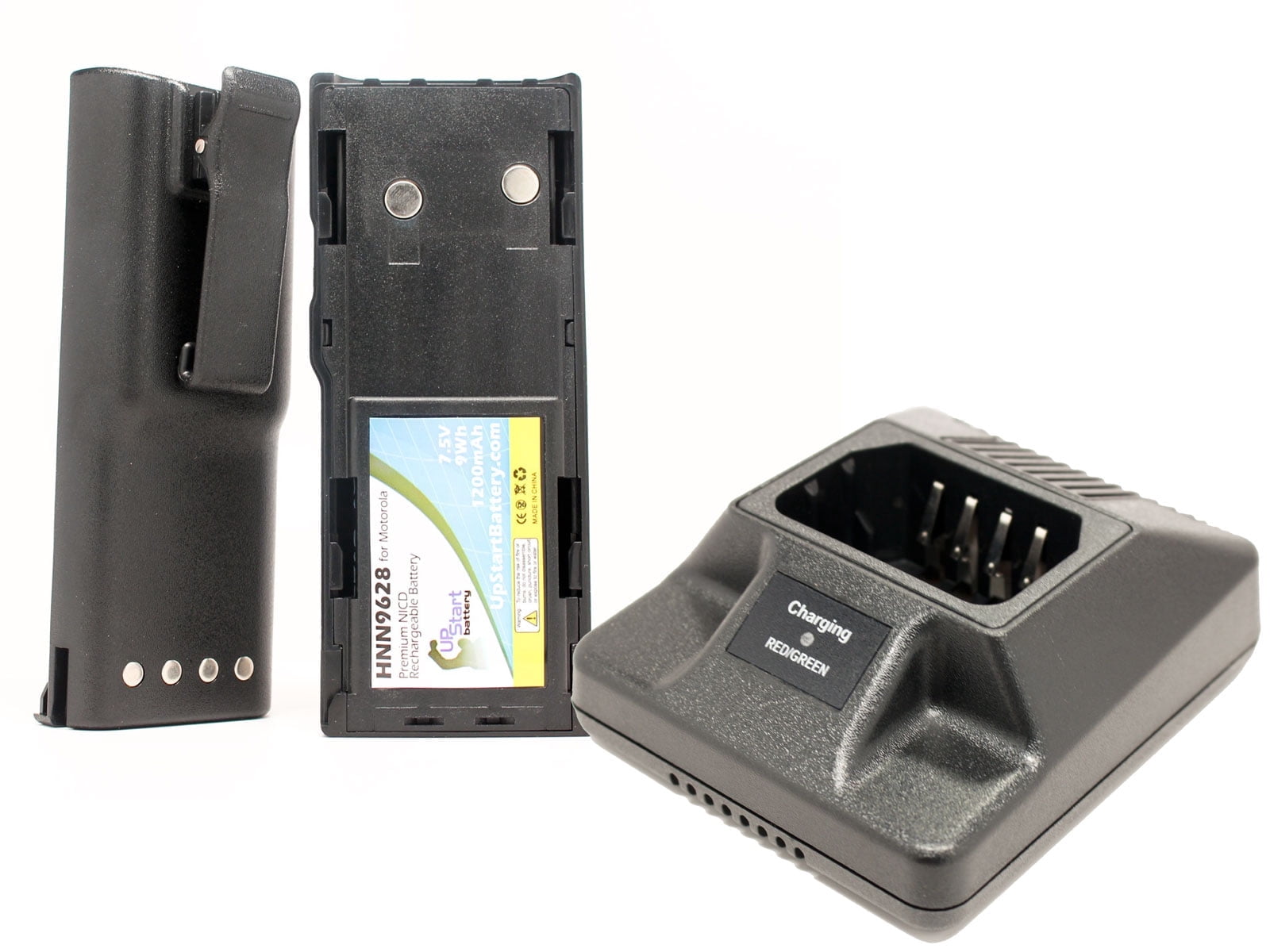 2x Pack - HNN9628 Battery + Charger for Motorola GP300, CP450 ...